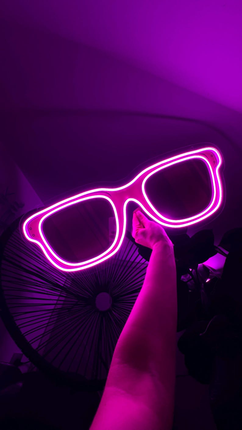 Eyewear Neon Sign | Eyeglasses LED Neon Sign | Optical Neon Sign Decor ...