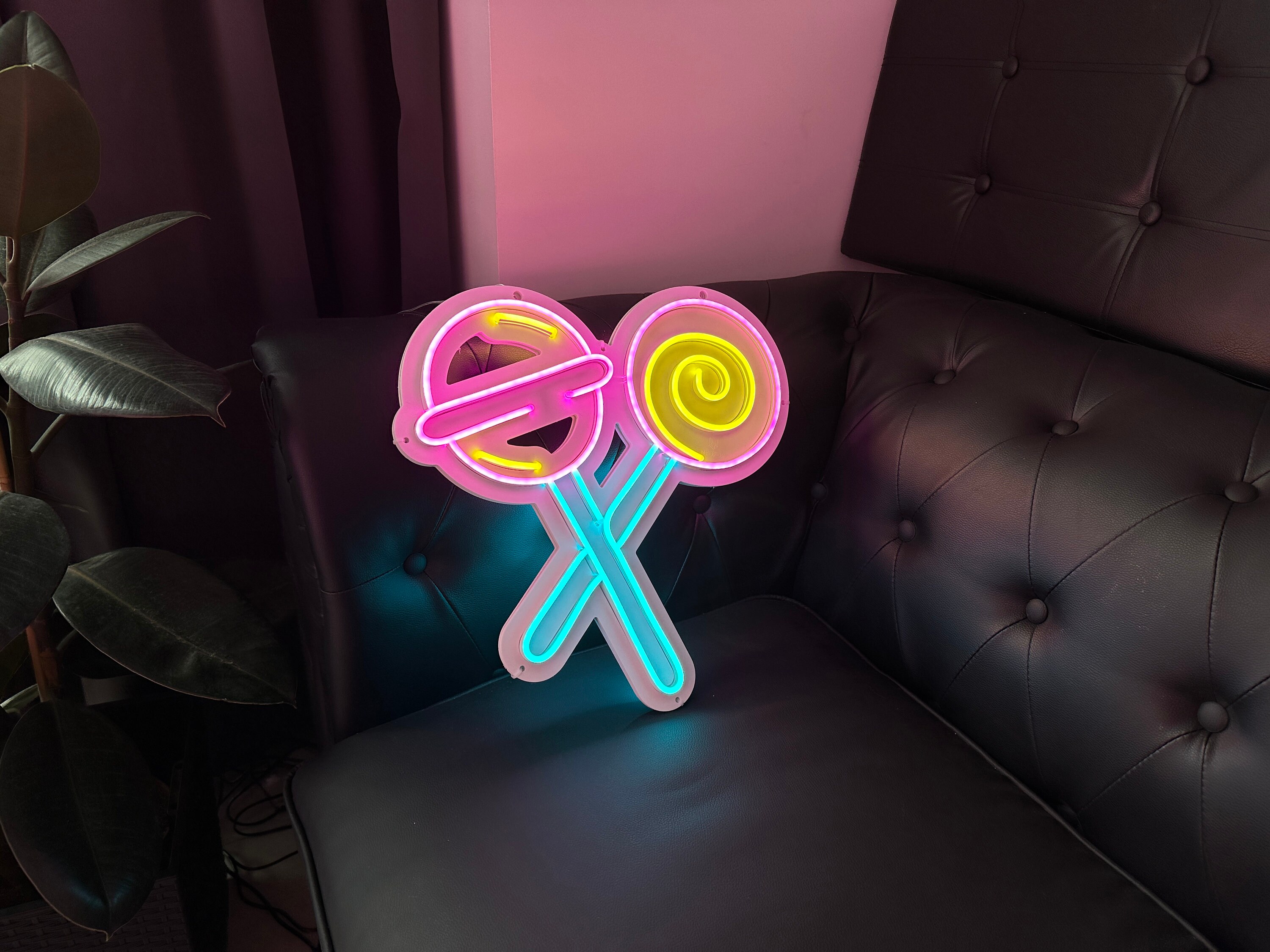 Neon Lollipops | Decor Candy Kids Room | Custom Candy Shop LED | Neon ...