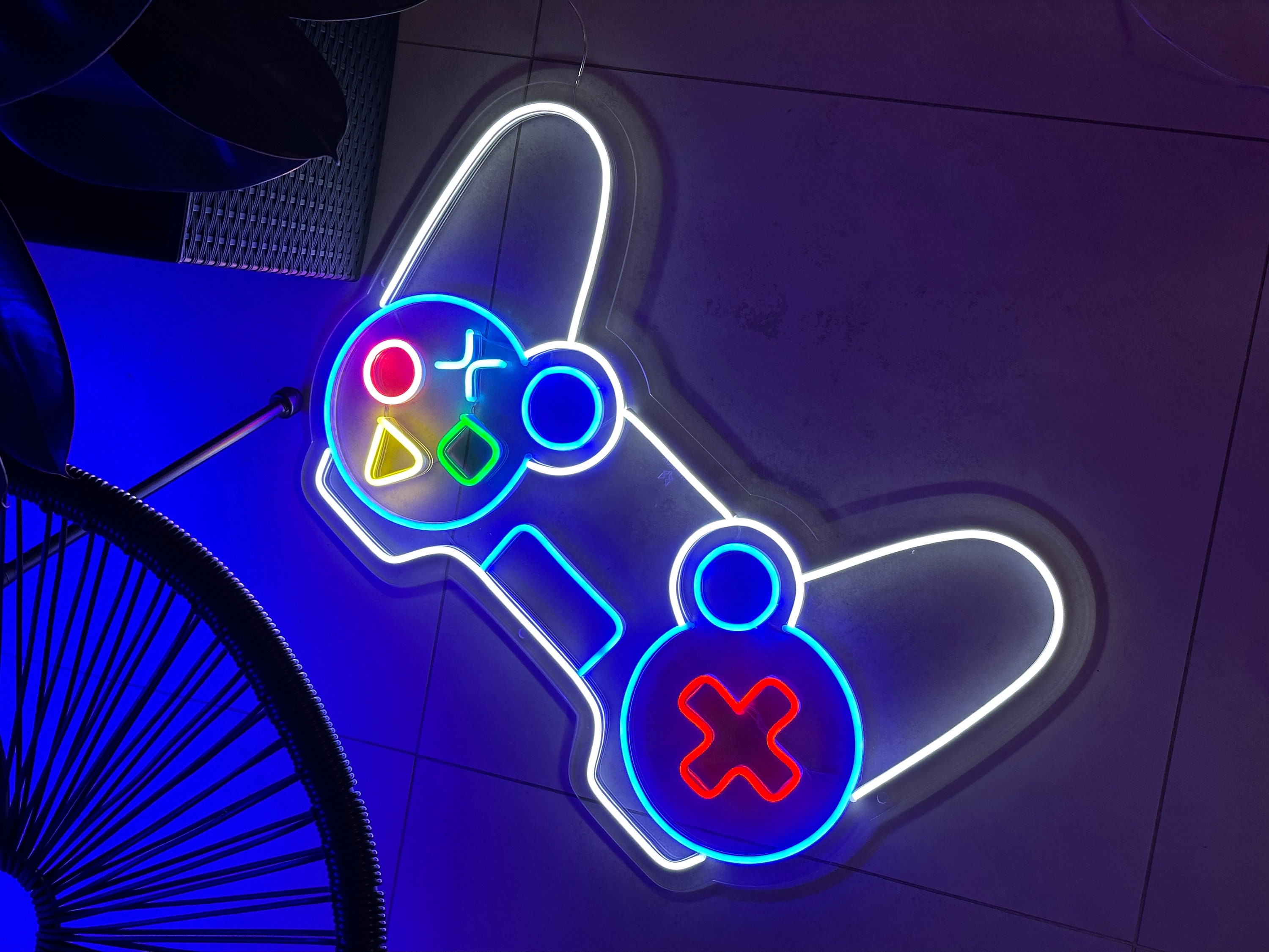 Gamepad Neon Sign Gamer Custom Neon Sign Joystick Neon Sign Neon Sign ...
