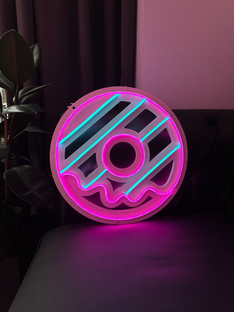 Donuts Neon Sign | Wall Art Cake Neon Sign | Sweet Donuts Sign | Led ...