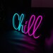 Neon Sign Chill | Night Lights Neon Signs Chill | Chill Room Decor ...