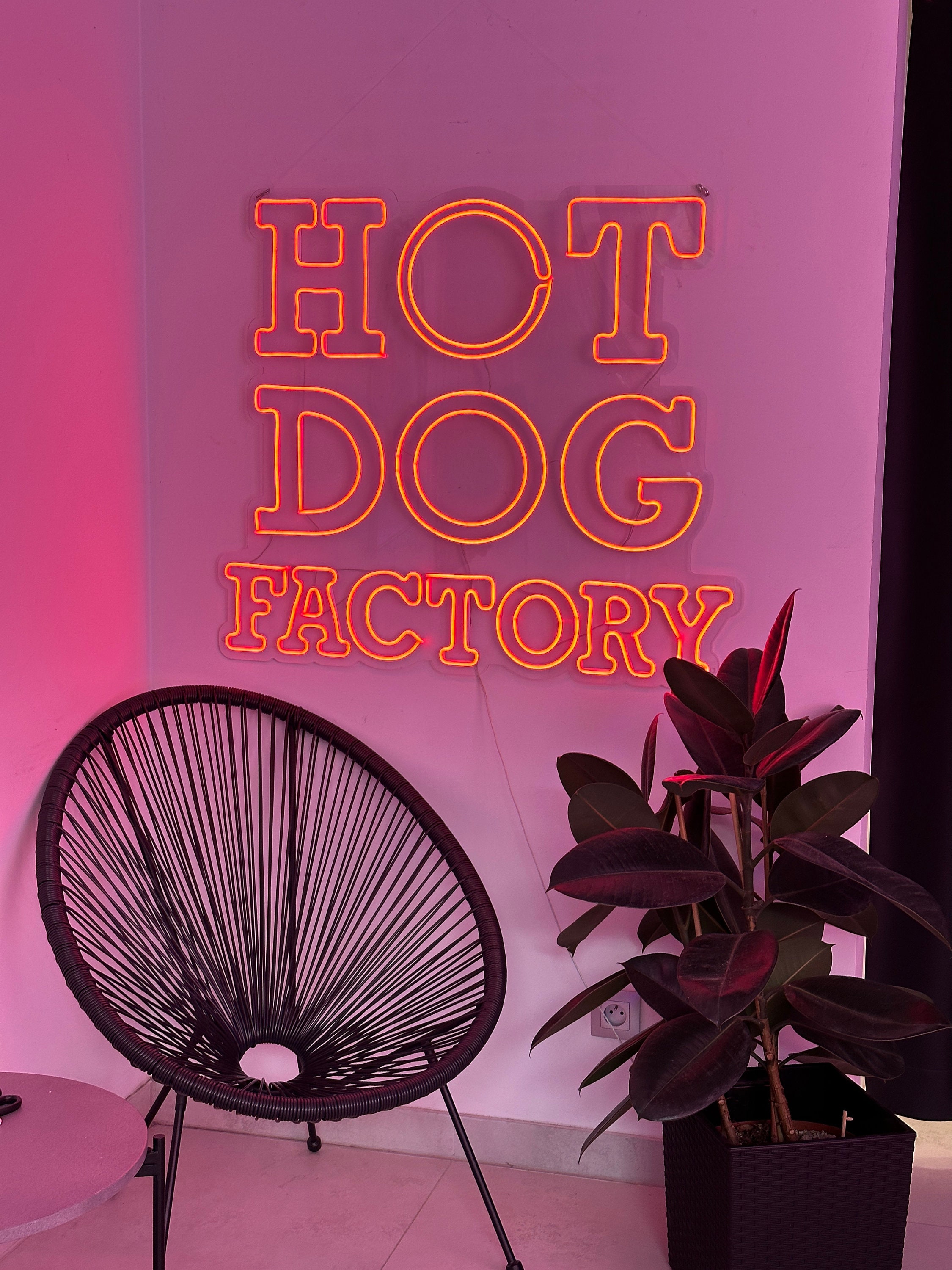 Hot Dog Neon Sign Hot Dog Led Sign Hot Dog Restaurant Decor Led Neon ...