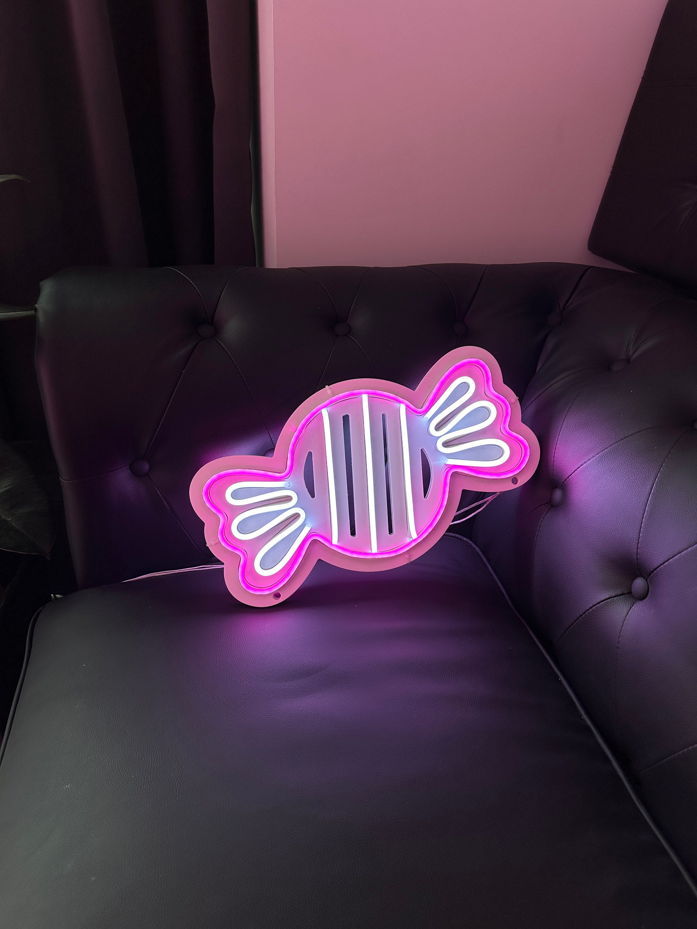 Candy Neon Sign Decor Candy Kids Room Custom Candy Shop LED Neon Candy ...
