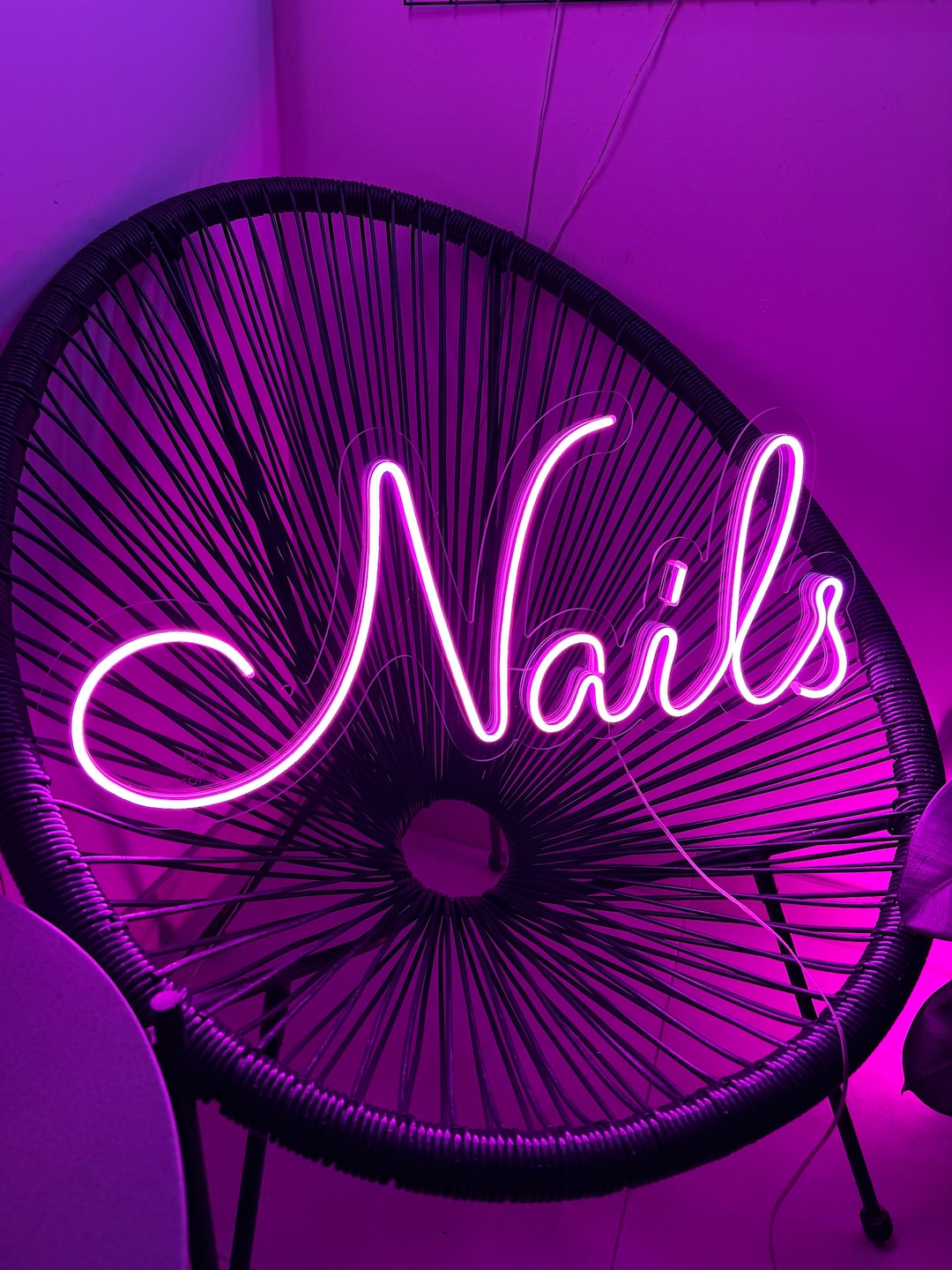 Nails Neon Sign | Nails LED Neon Sign | Beauty Salon Decor | Beauty ...