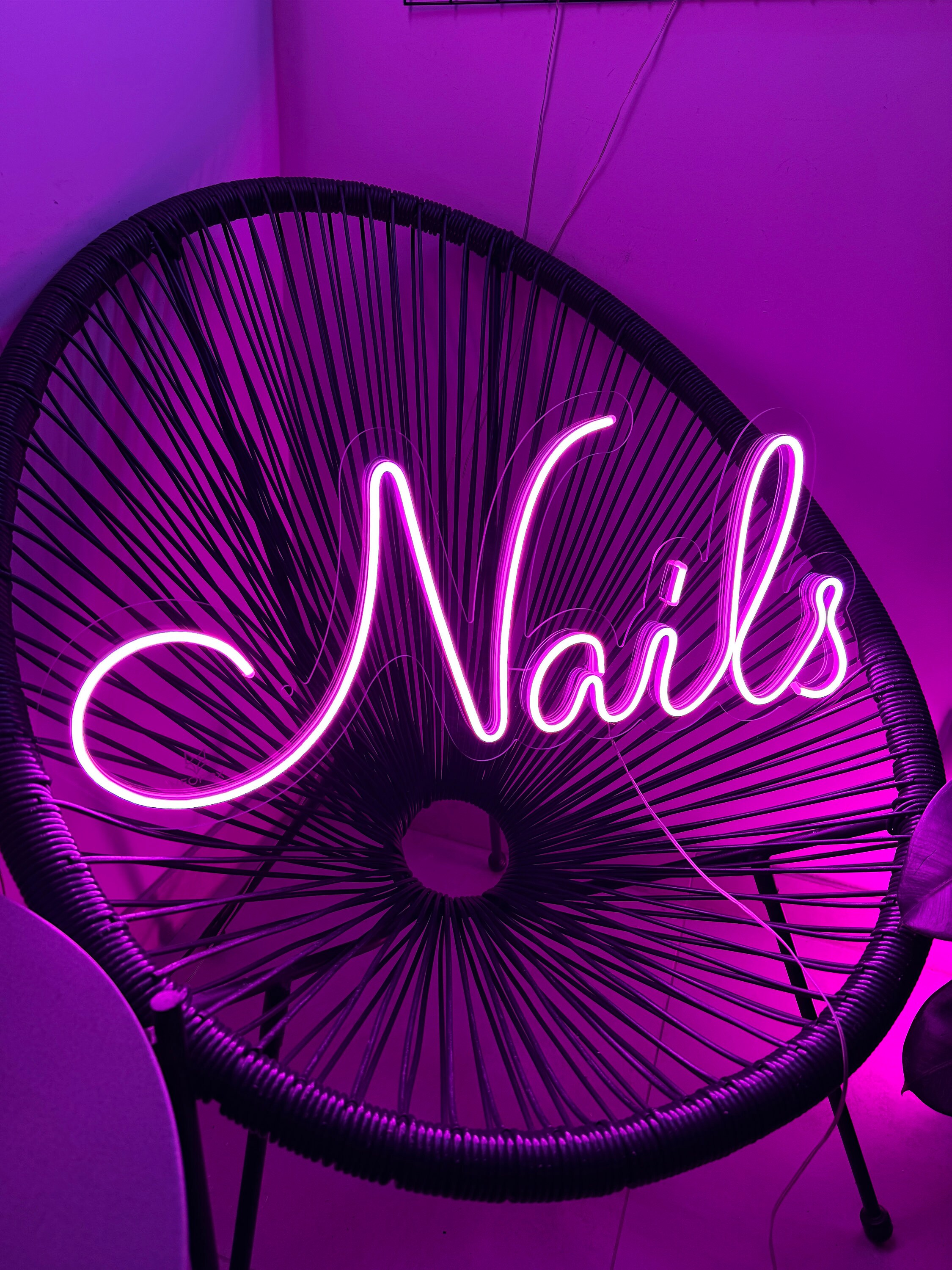 Nails Neon Sign | Nails LED Neon Sign | Beauty Salon Decor | Beauty ...