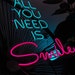 All You Need is Smile Neon Sign | Smile Neon Sign Wall Decor | Custom ...