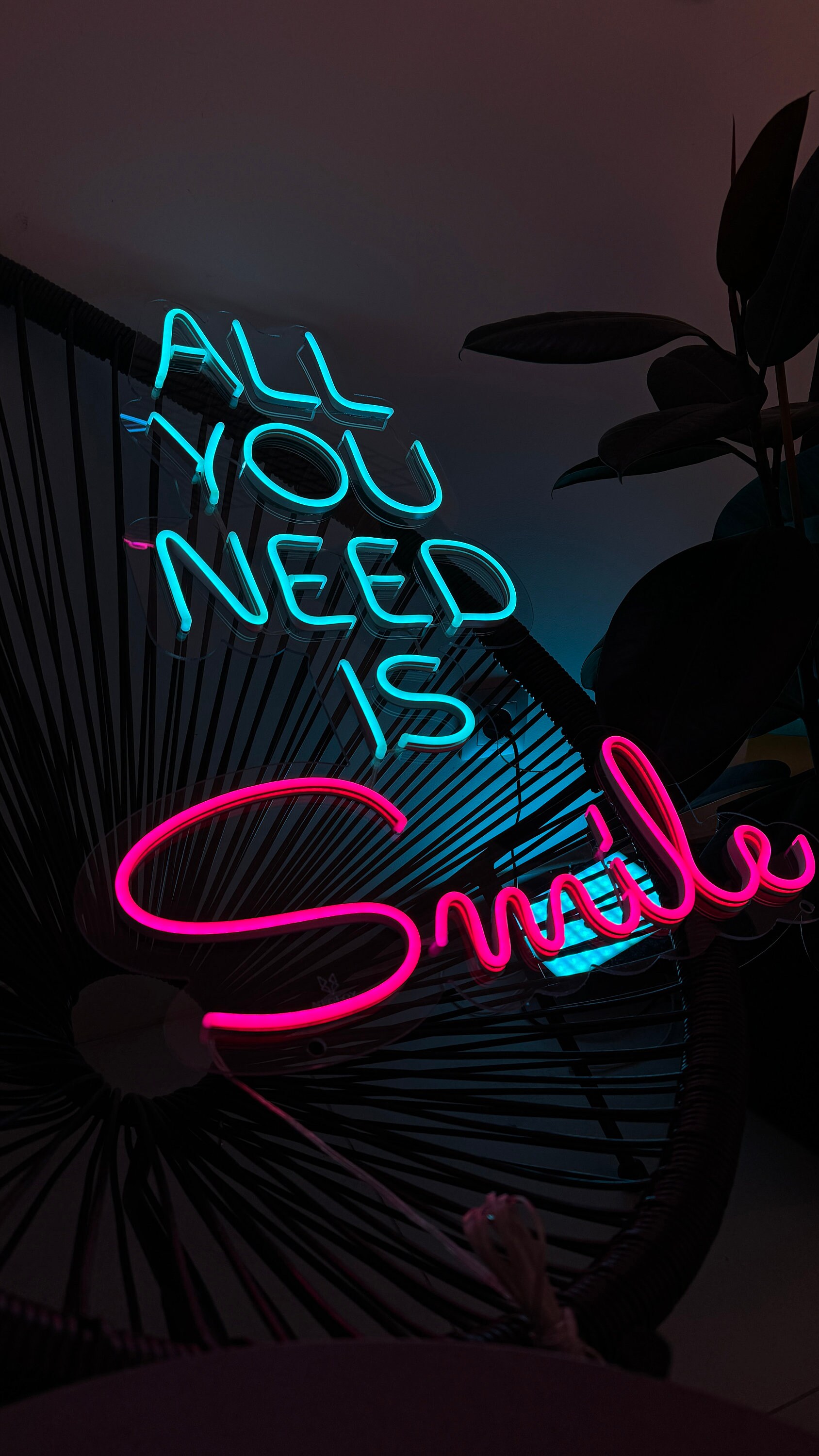 All You Need is Smile Neon Sign | Smile Neon Sign Wall Decor | Custom ...