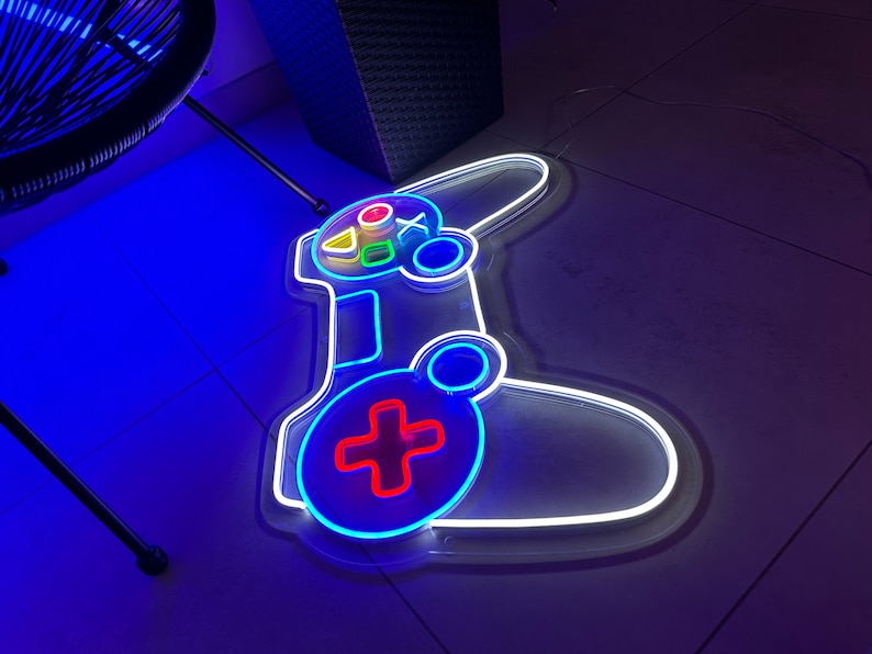 Gamepad Neon Sign | Gamer Custom Neon Sign | Joystick Neon Sign | Neon ...