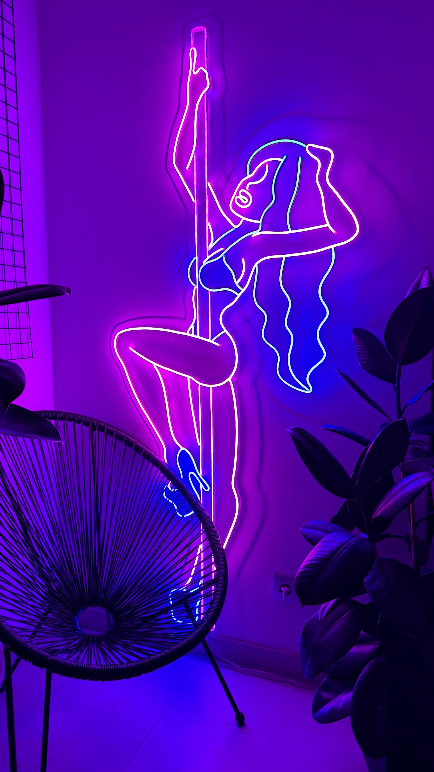 Dancer Neon Sign | Pole Dancing Led Light Sign | Dance Studio ...