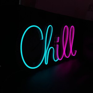 Neon Sign Chill | Night Lights Neon Signs Chill | Chill Room Decor ...