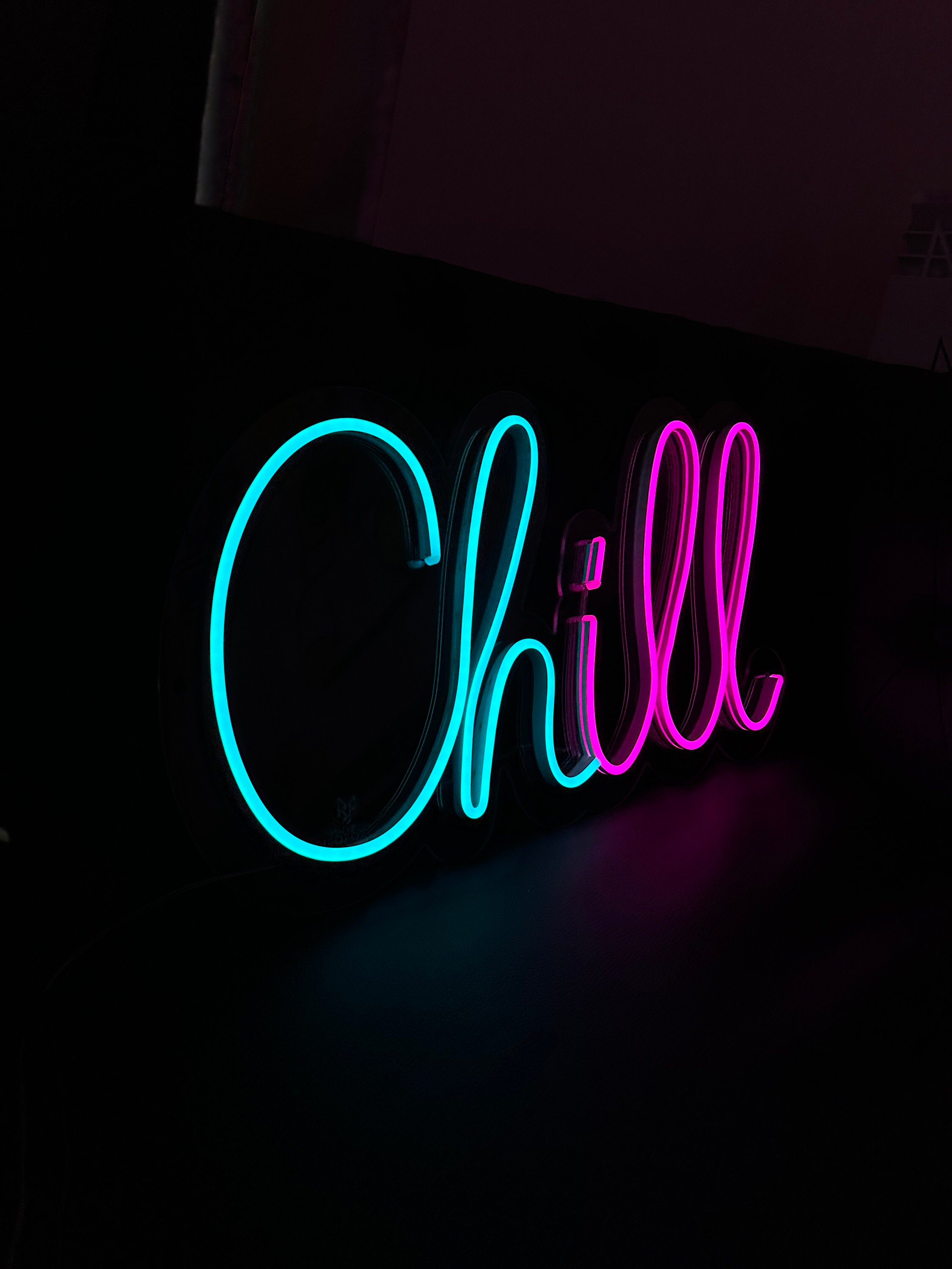 Neon Sign Chill | Night Lights Neon Signs Chill | Chill Room Decor ...