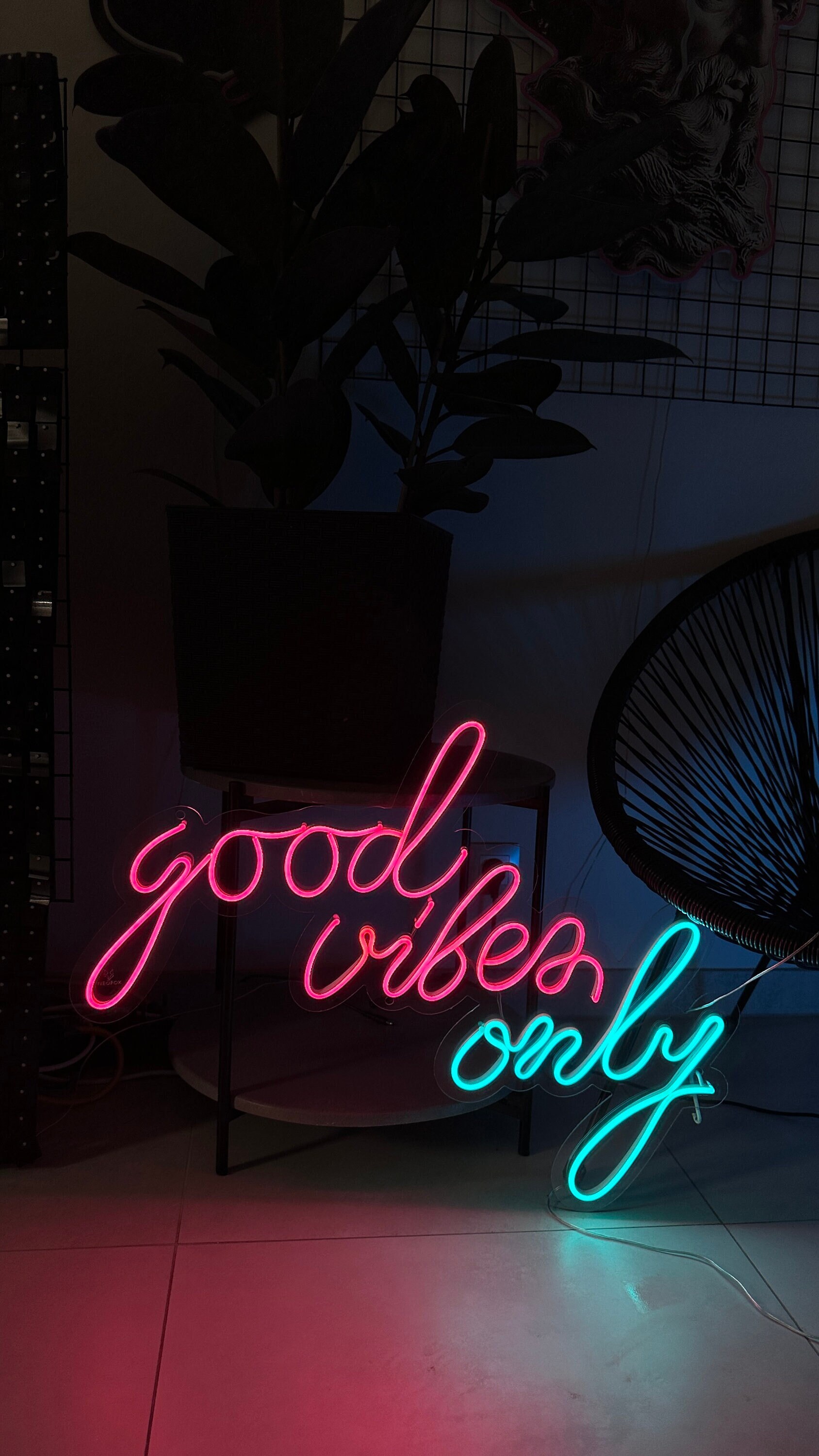 Good Vibes Only Neon Sign Customizable Neon Sign Custom Good Vibes LED ...