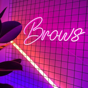 Brows Neon Sign | Eyerows LED Neon Sign | Beauty Salon Decor | Beauty ...