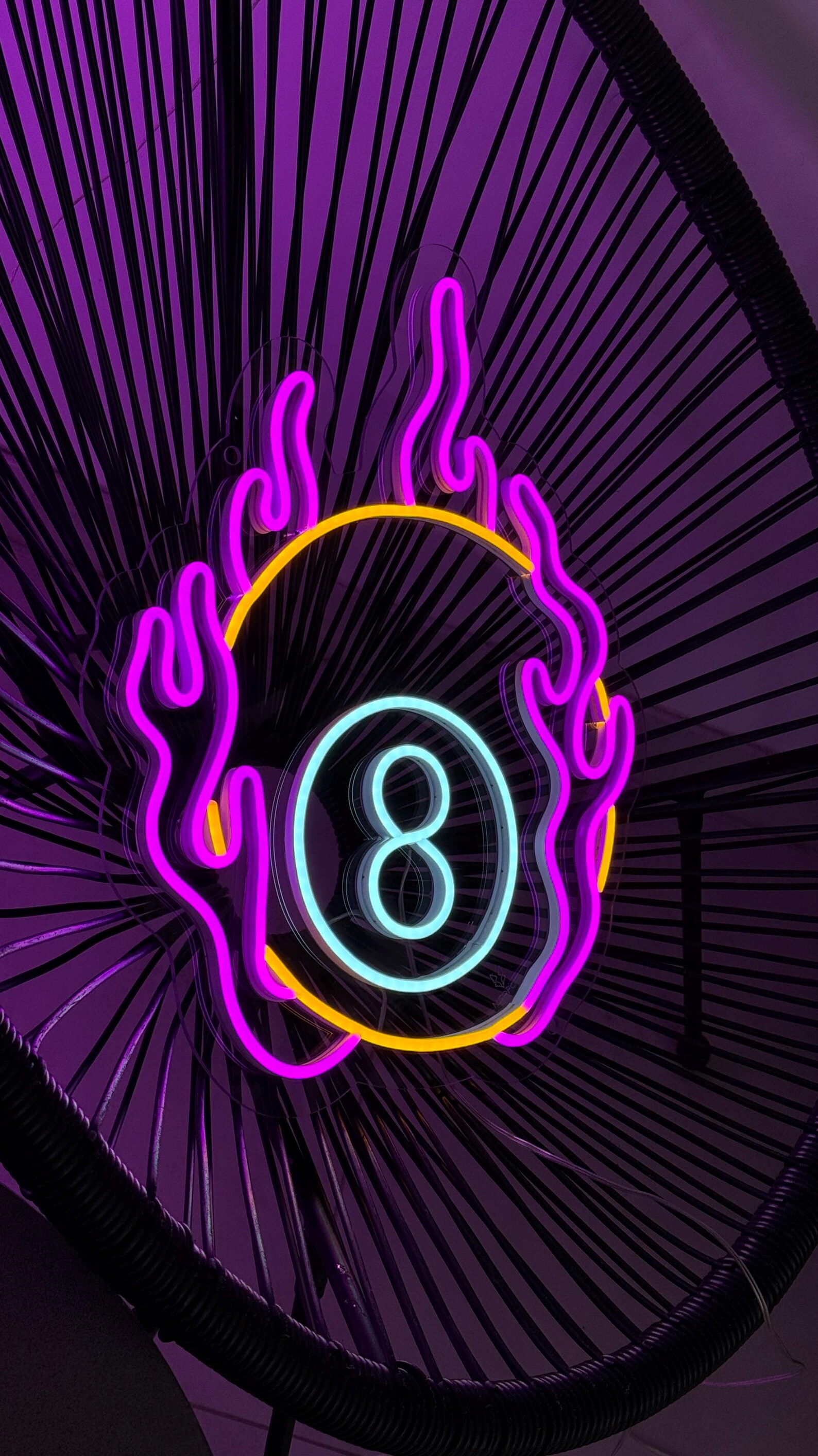 Black 8 Neon Signs | Billiard Neon Sign | Pool Game Led Neon Sign ...