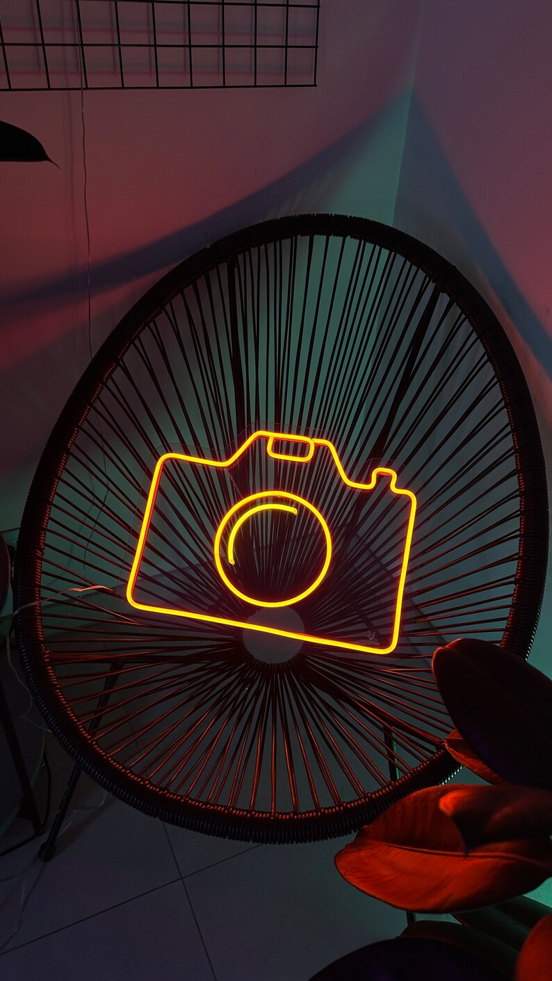 Camera Neon Sign | Camera Led Sign | Led Light Bedroom Home Wall Decor ...