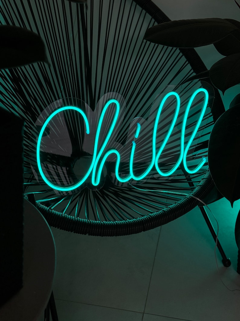 Neon Sign Chill | Night Lights Neon Signs Chill | Chill Room Decor ...