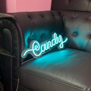 Candy Neon Sign | Decor Candy Kids Room | Custom Candy Shop LED | Neon ...