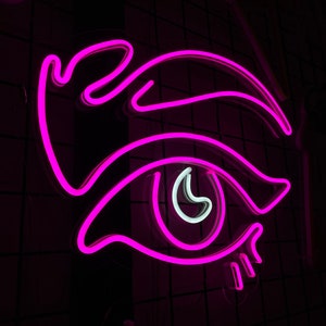 Eye Neon Sign | Eye- LED Neon Sign | Beauty Salon Decor | Beauty Salon ...
