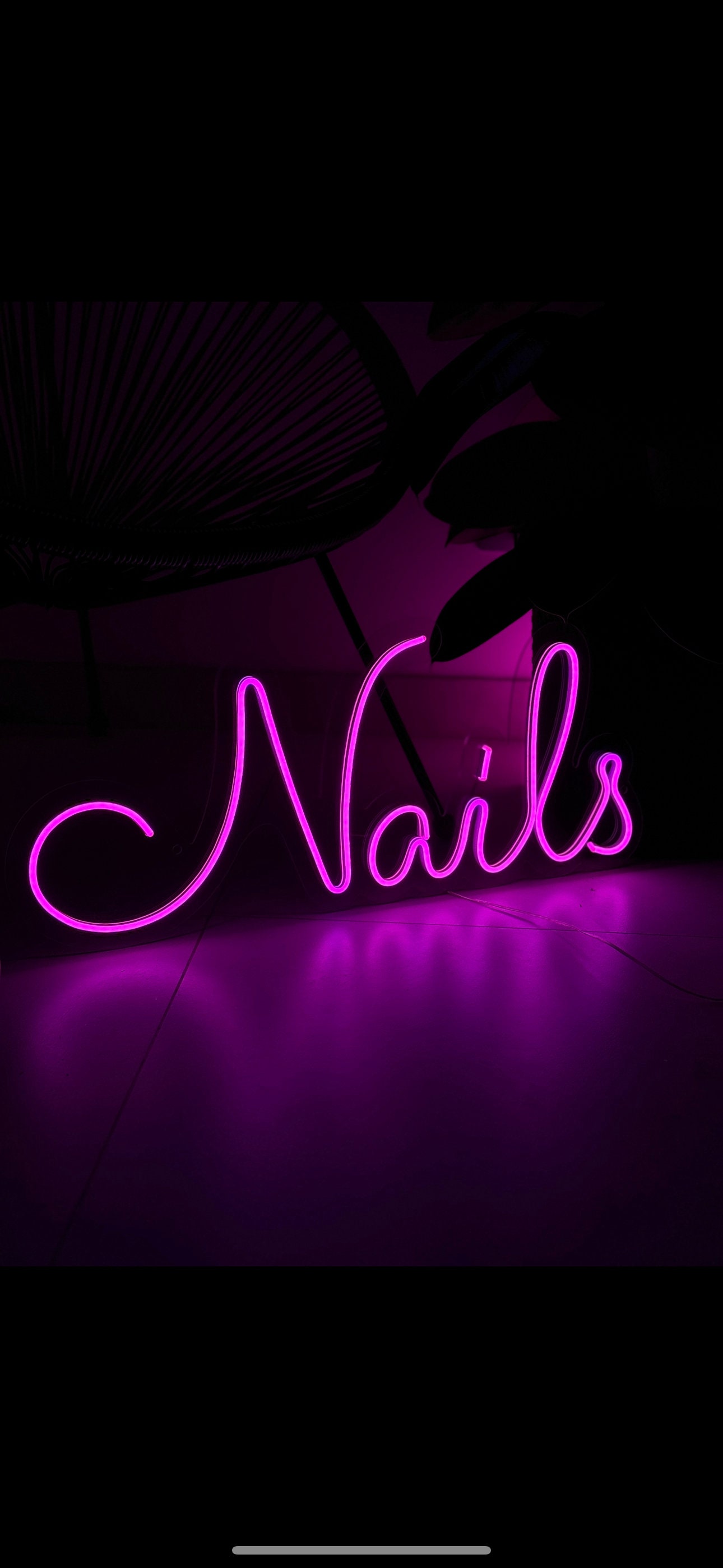 Nails Neon Sign | Nails LED Neon Sign | Beauty Salon Decor | Beauty ...