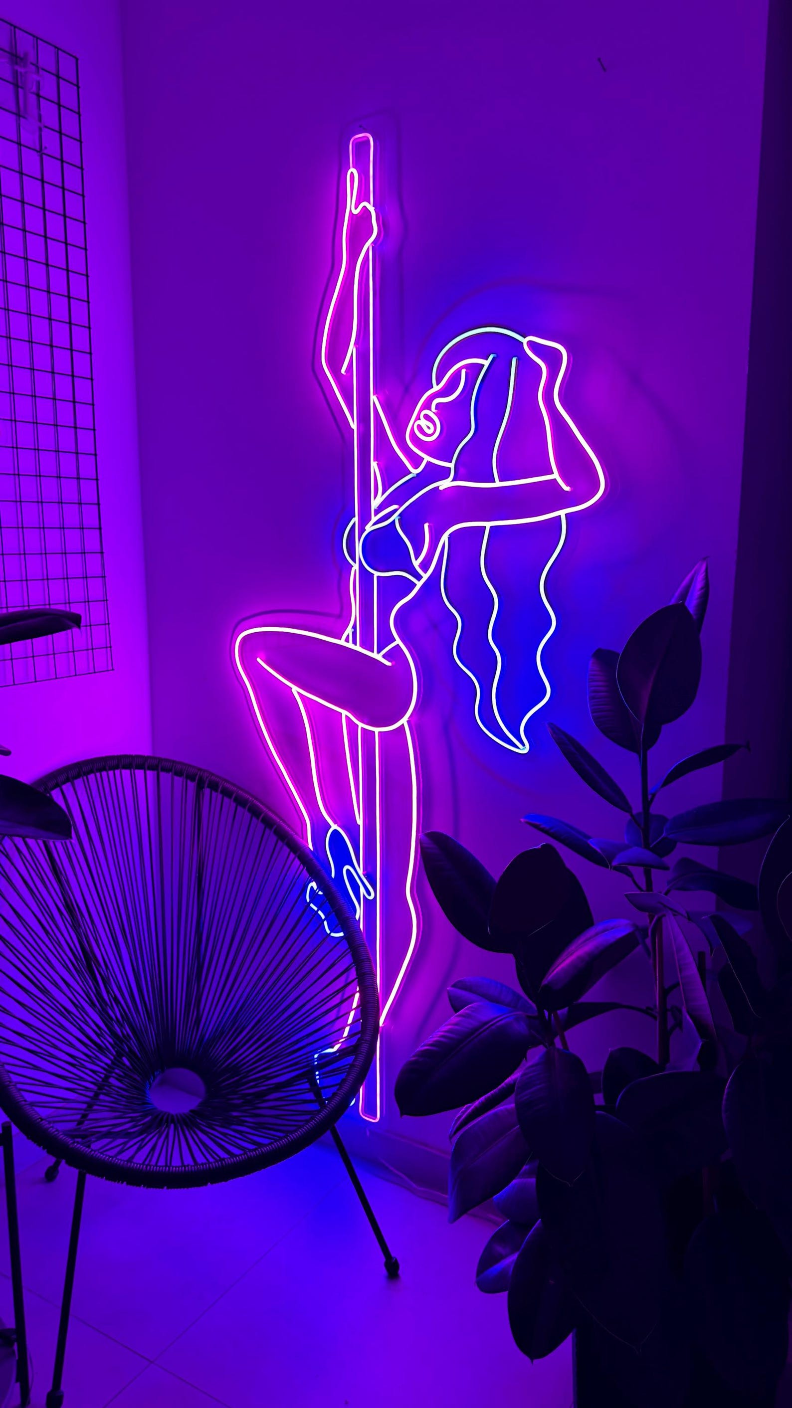 Dancer Neon Sign | Pole Dancing Led Light Sign | Dance Studio ...