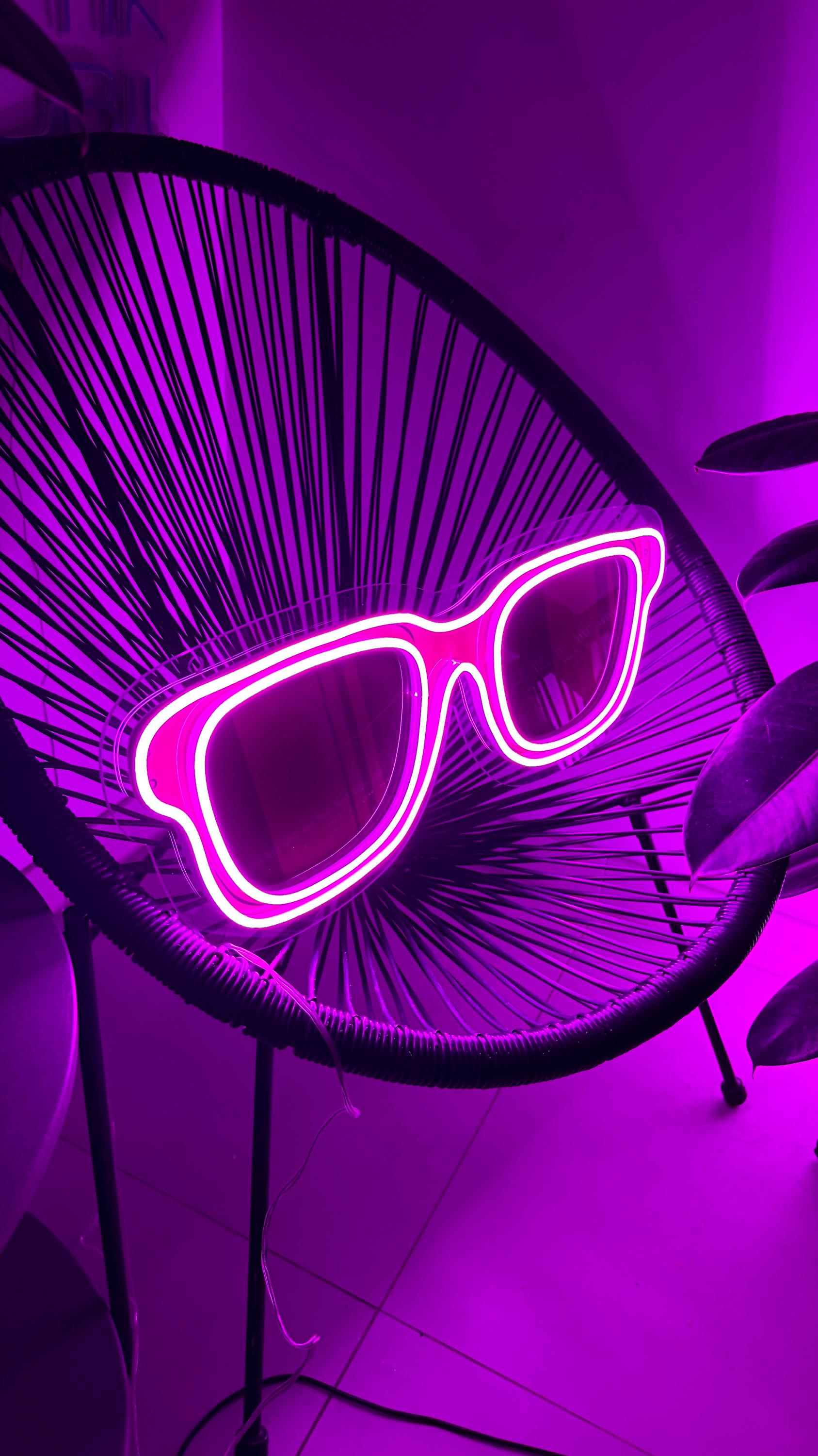 Eyewear Neon Sign | Eyeglasses LED Neon Sign | Optical Neon Sign Decor ...