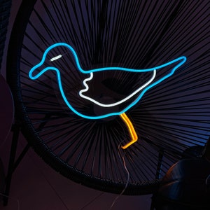 Seagull Bird Neon Sign | Cute Bird Led Sign | Led Neon Sign Animal ...