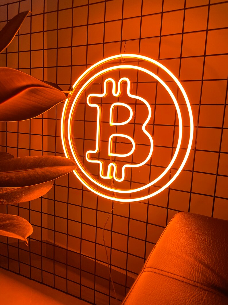 Bitcoin Neon Sign | BTC Neon Money | Led Neon | Cryptocurrency Neon ...