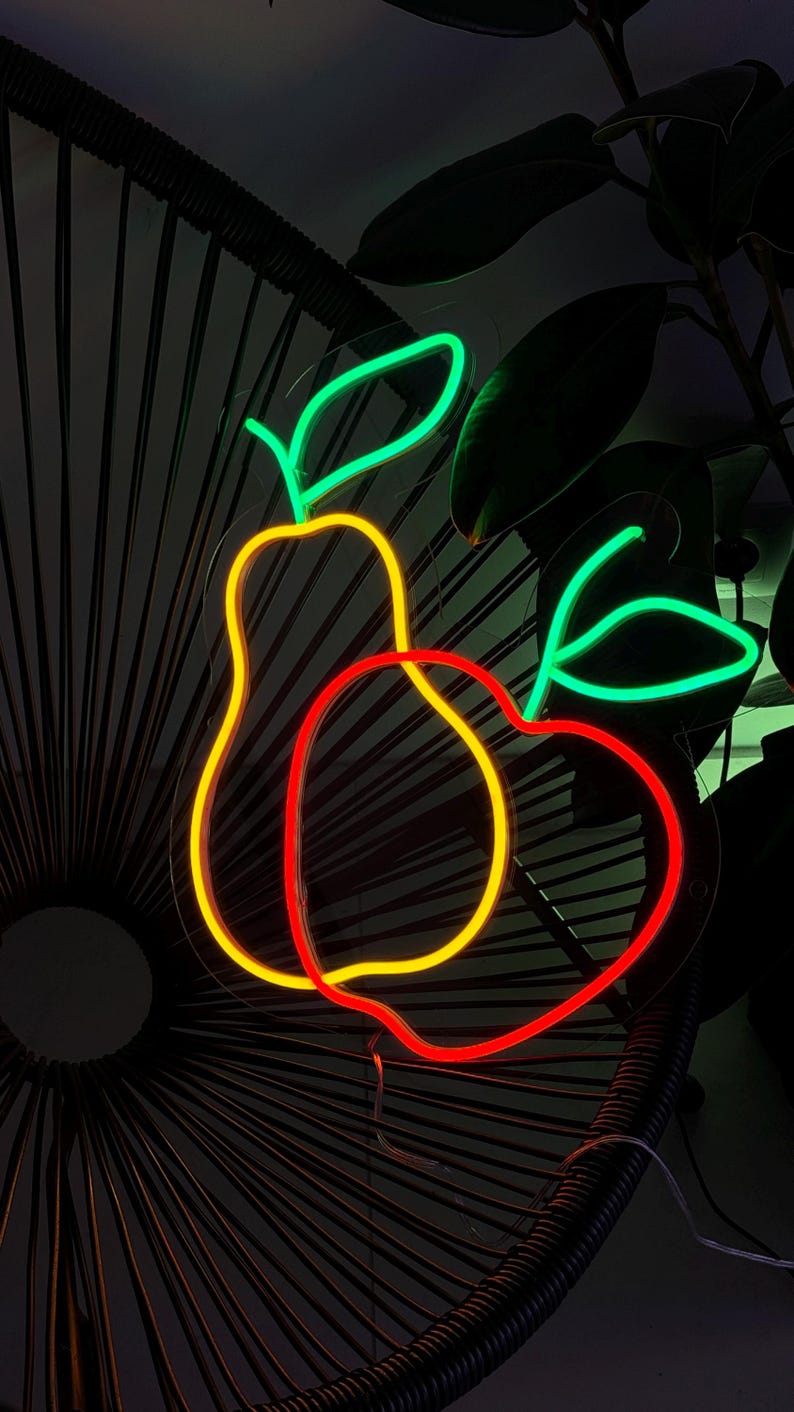 Fruit Neon Sign | Fruit Neon Light | Cake Shop Neon | Custom Fruit Led ...
