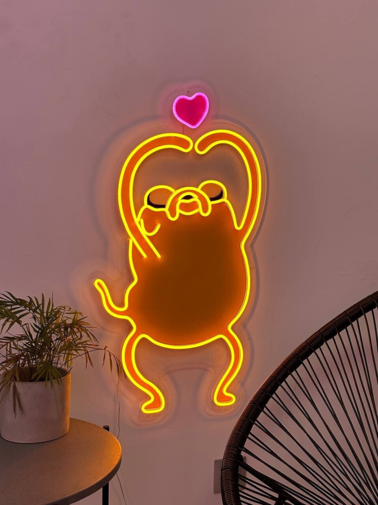 Characters From the Cartoons Dog From the Cartoons Neon Led Neon Sign ...