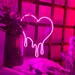 Dripping Heart Neon Sign | Pink Decor | Bedroom Decor Sign | Bleeding ...