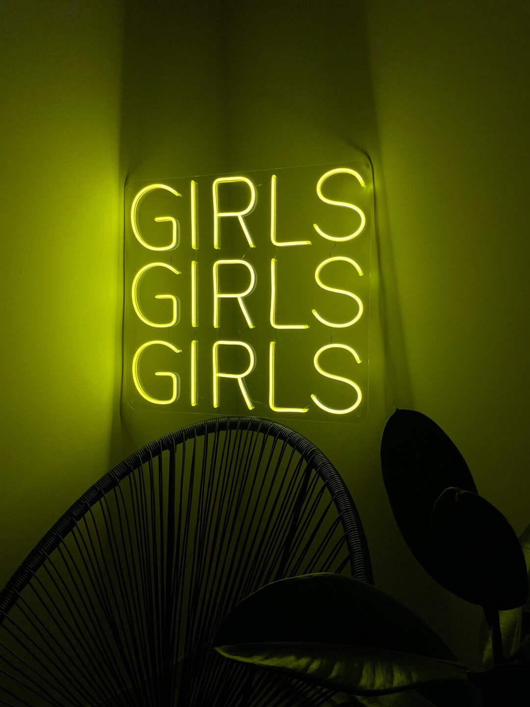 Girls Girls Girls Neon Sign | Girls Neon Sign | Nightclub Wall Led ...