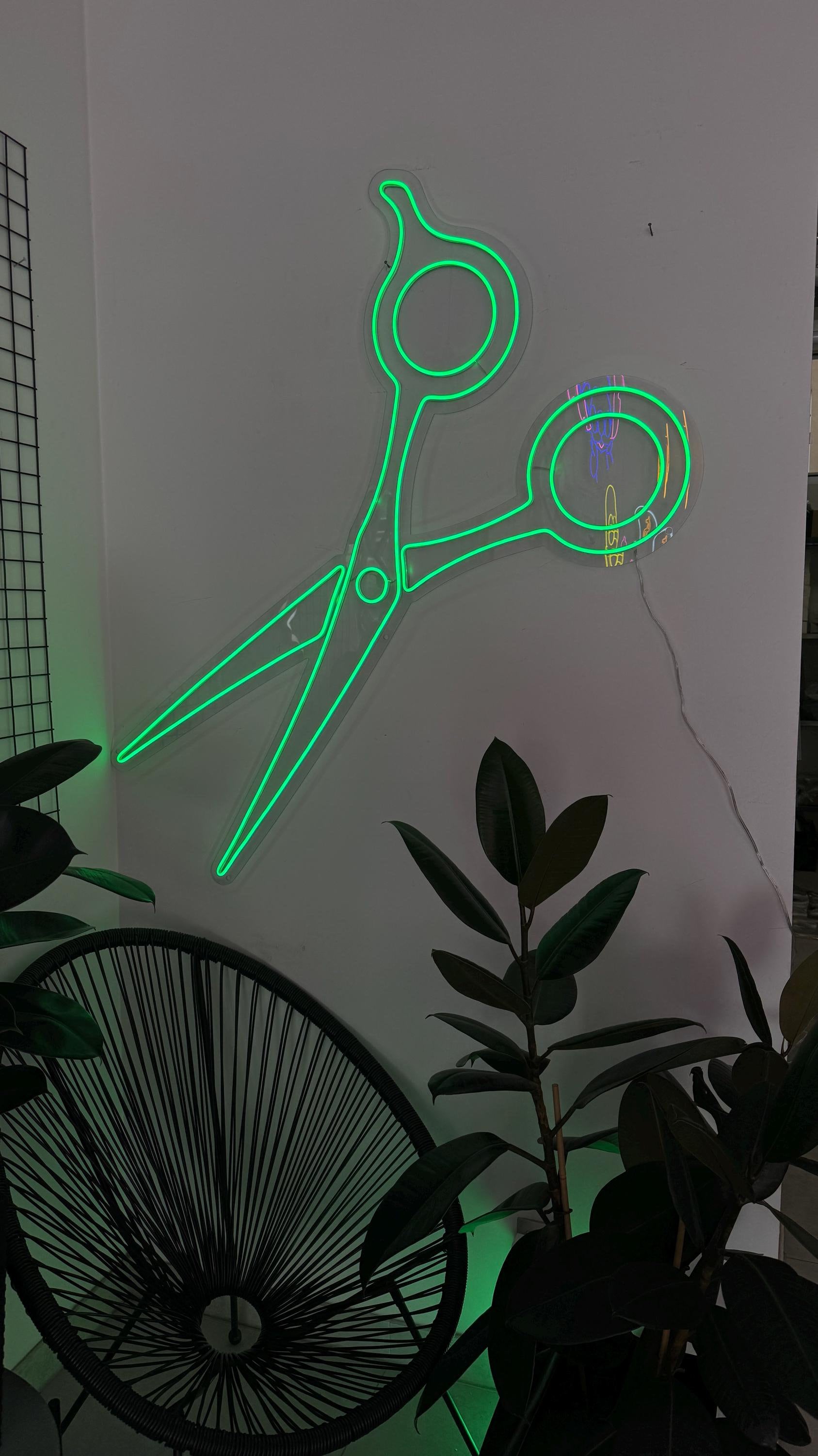 Scissors Neon Sign | Beauty Salon Neon | Hair Salon Neon Sign ...