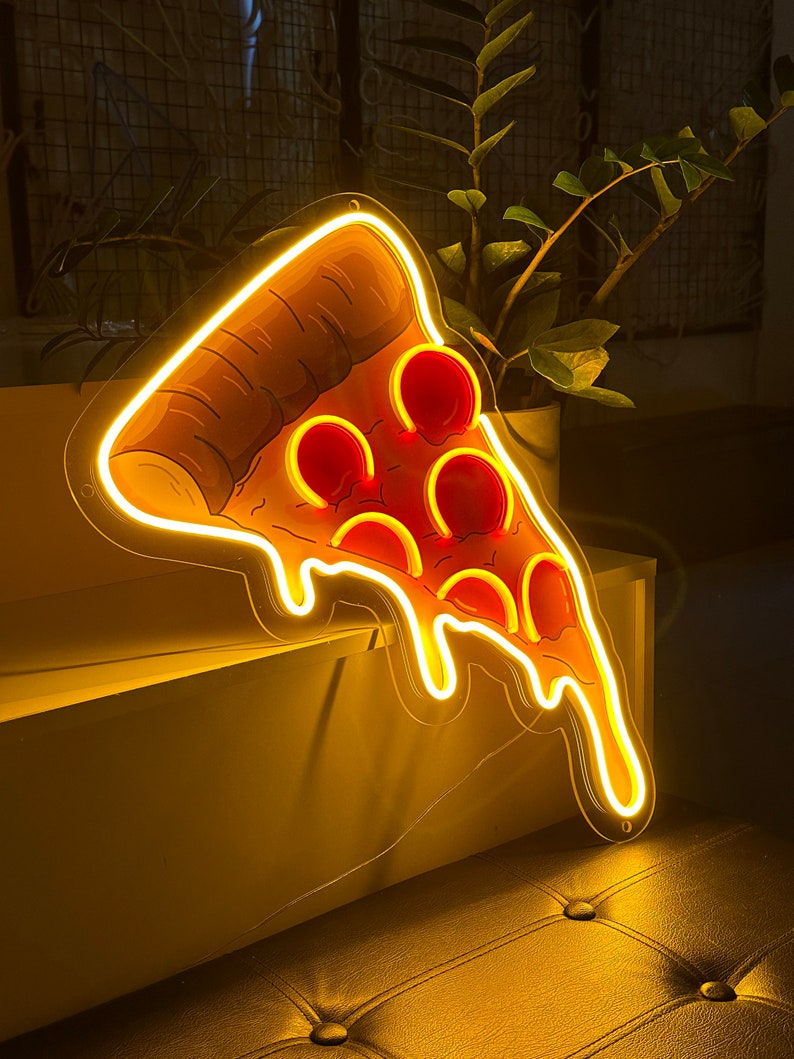 Pizza Neon Sign | Pizza Slice Led Sign | Pizza Restaurant Decor | Led ...