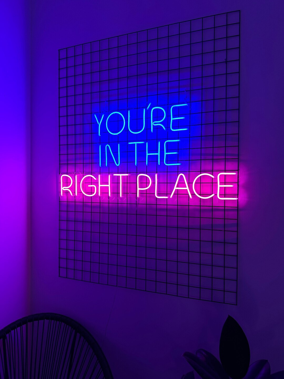 You're in the Right Place LED Neon Sign | Custom LED Neon | Beauty ...