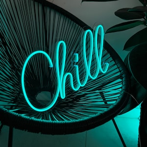 Neon Sign Chill | Night Lights Neon Signs Chill | Chill Room Decor ...