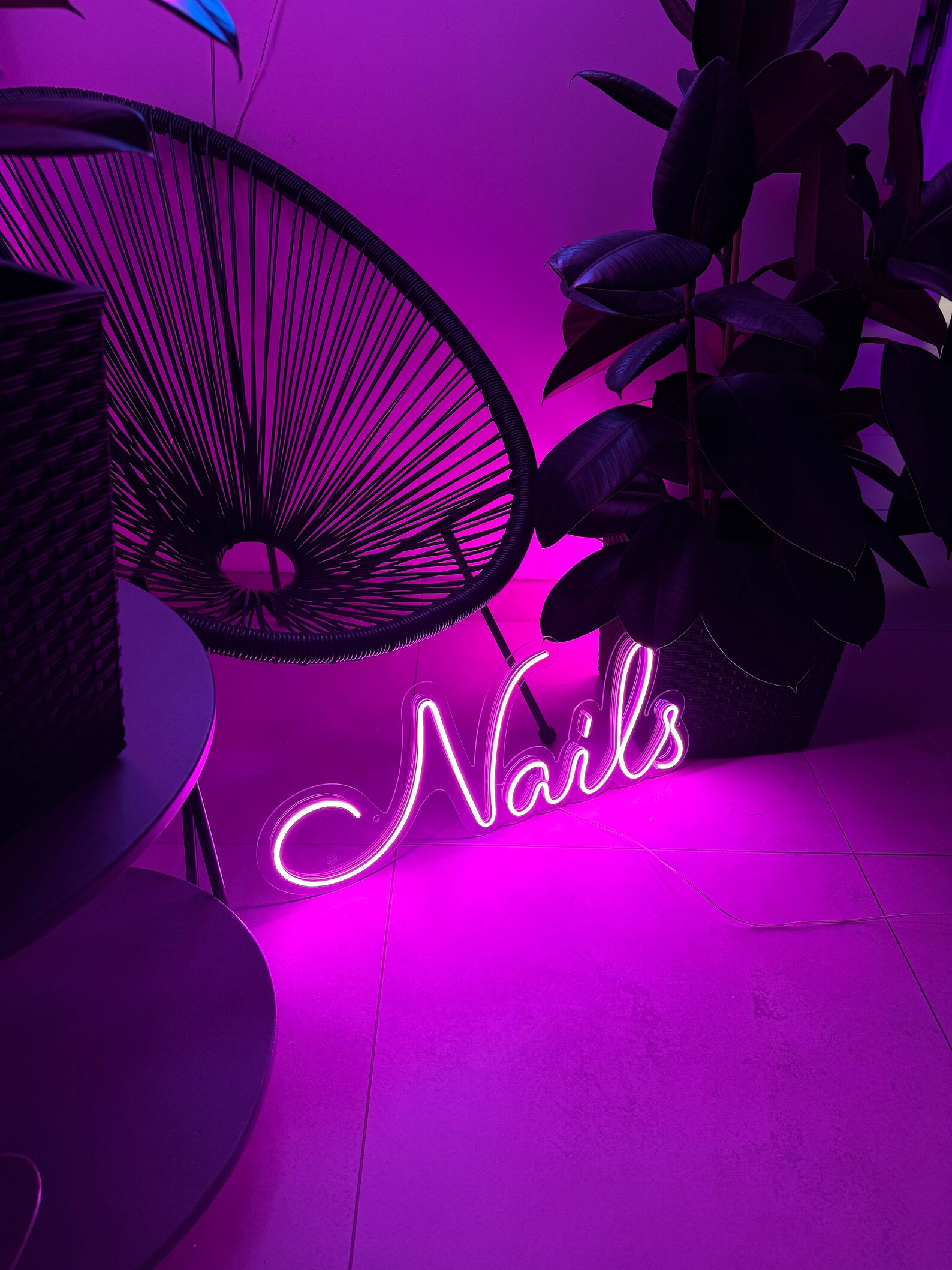 Nails Neon Sign | Nails LED Neon Sign | Beauty Salon Decor | Beauty ...
