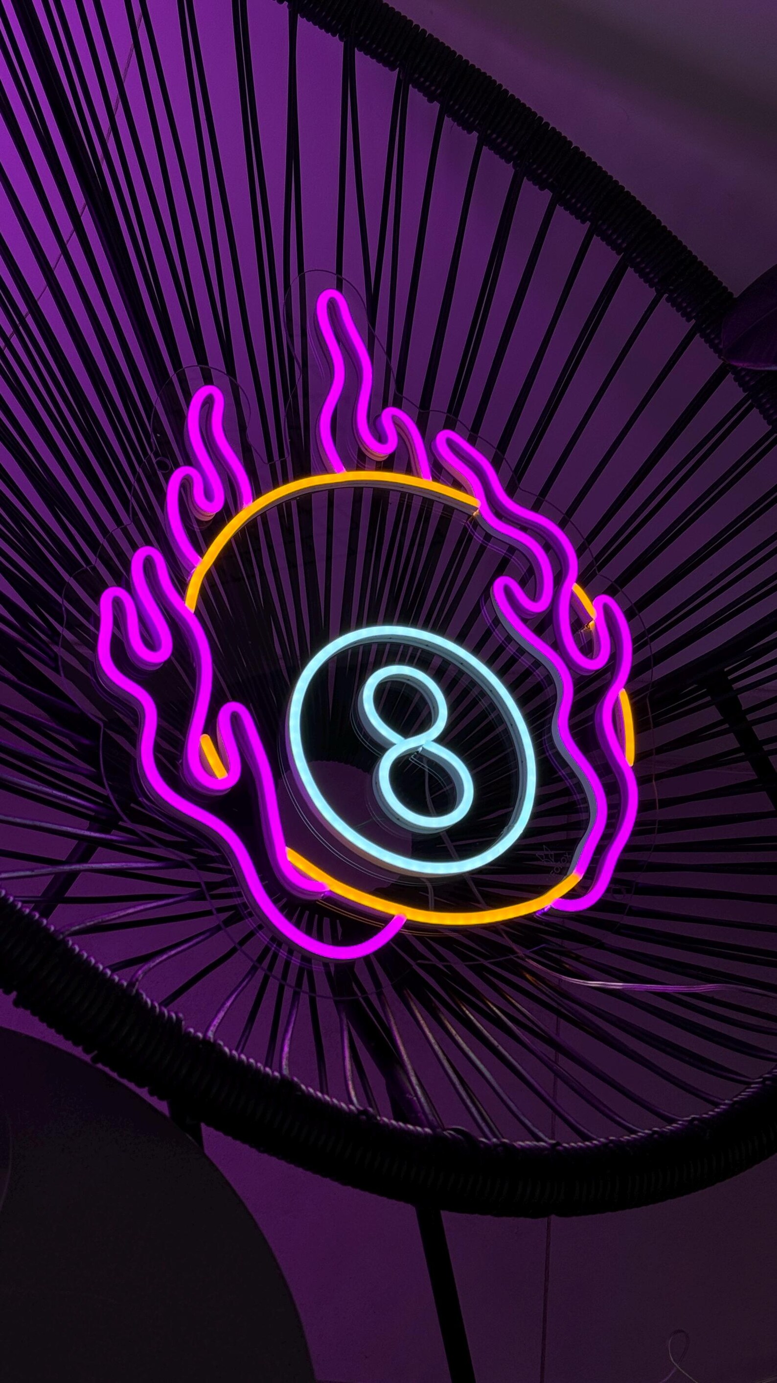 Black 8 Neon Signs | Billiard Neon Sign | Pool Game Led Neon Sign ...