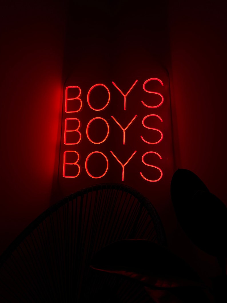 Boys Boys Boys Neon Sign | Boys Neon Sign | Nightclub Wall Led Decor ...