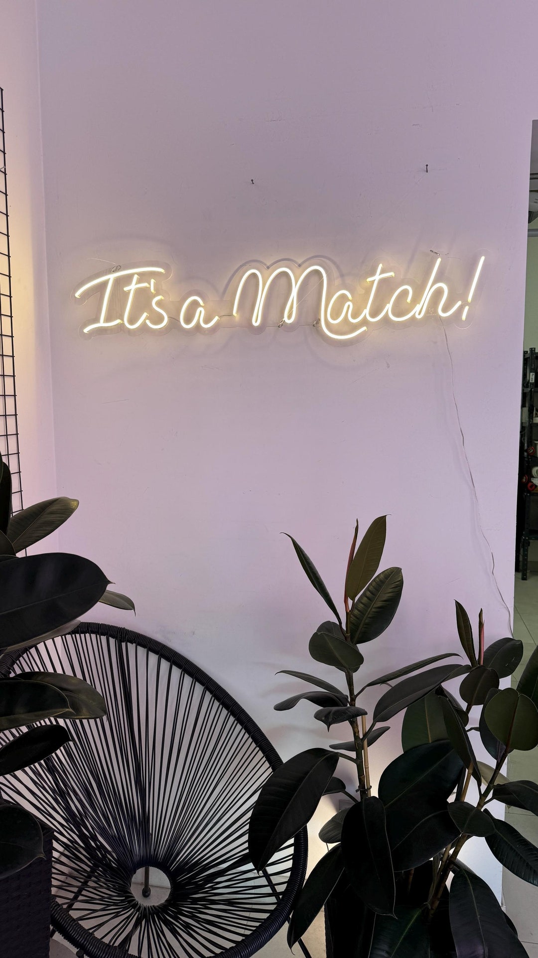 It's a Match Custom LED Neon Sign | Wedding Decor | Bedroom Decor Sign ...