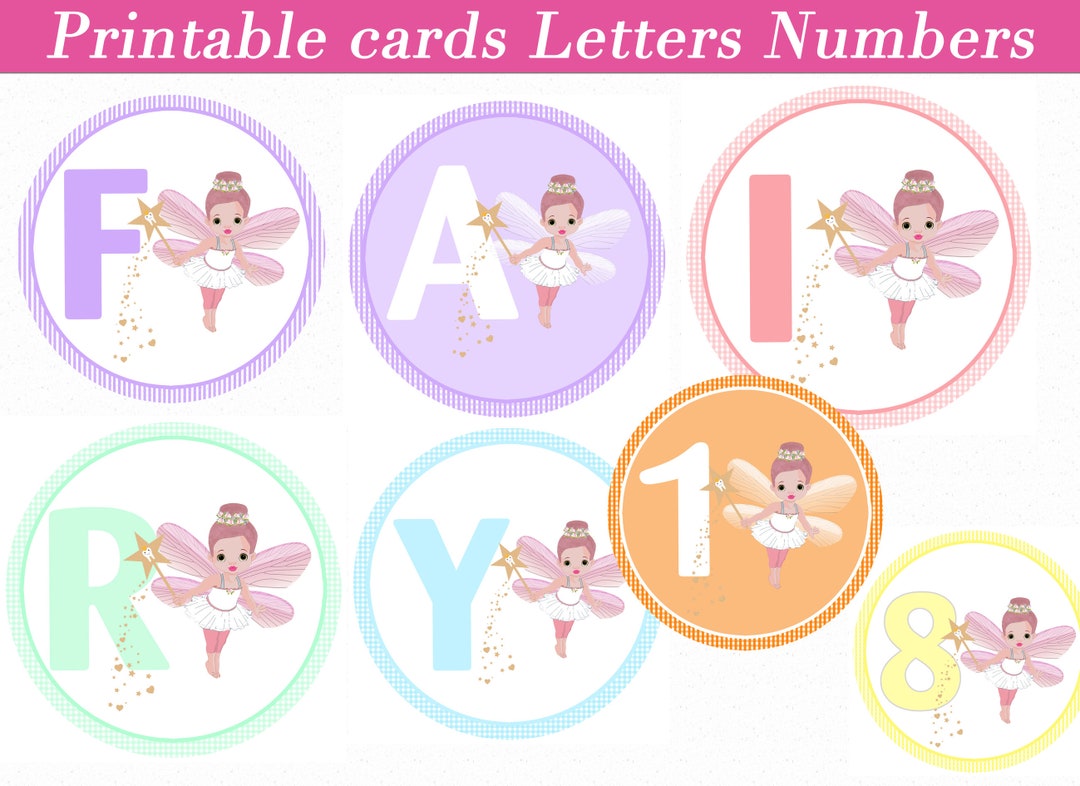 A Gift From the Tooth Fairy Printable Alphabet and Number - Etsy