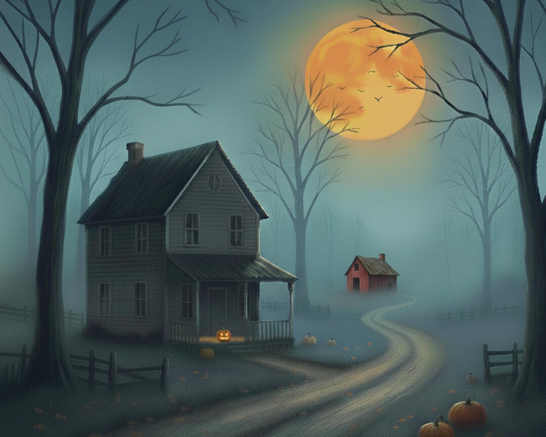 Goodnight, October Halloween Printable Art, Digital Print, Halloween ...