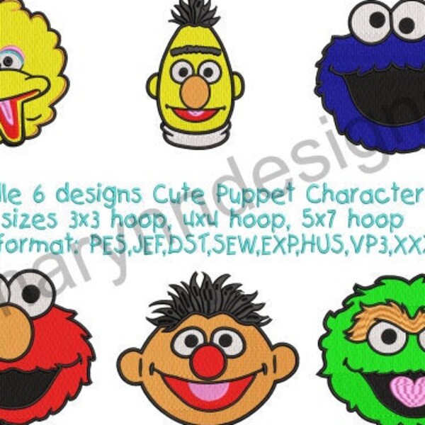 Elmo Embroidery - Etsy