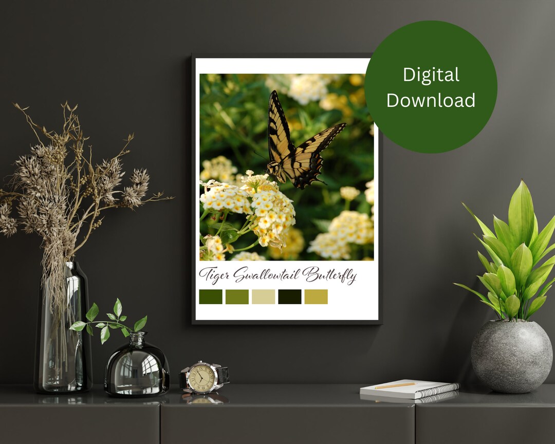 Butterfly Photography Print Digital Download | Tiger Swallowtail ...