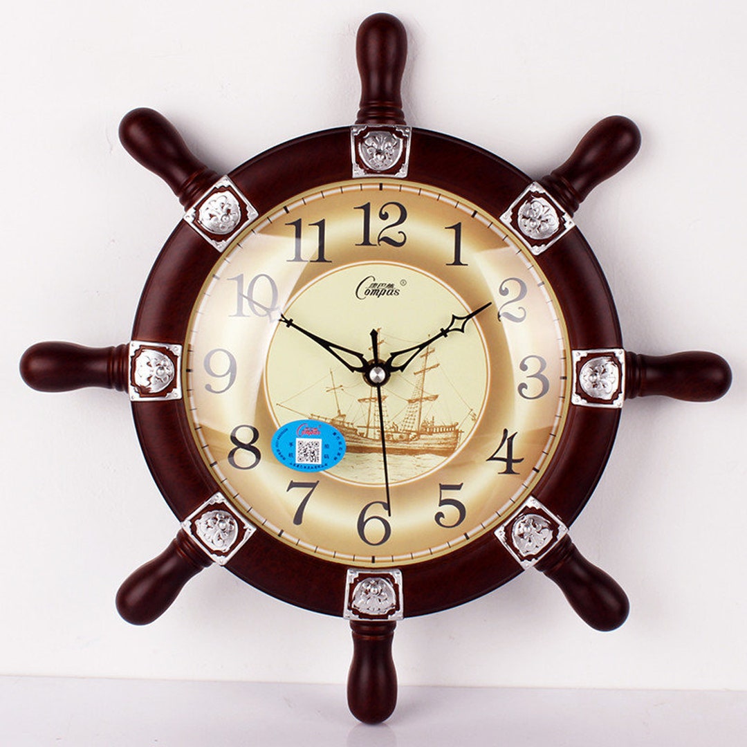 Mediterranean Helmsman Wall Clock Wall /simple Trend - Etsy