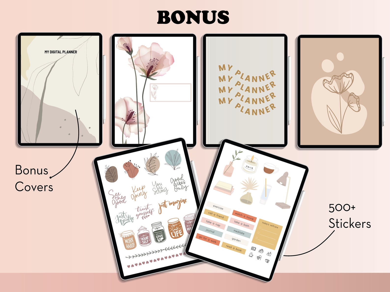 Undated Goodnotes Planner, Monthly Digital Planner, Goodnotes Template ...