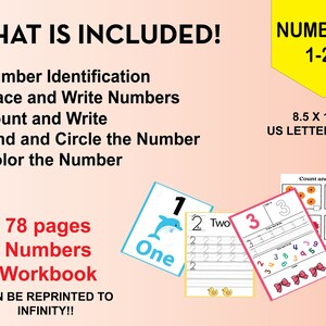 Learning Numbers Activity Printables for Preschoolers and Toddlers ...