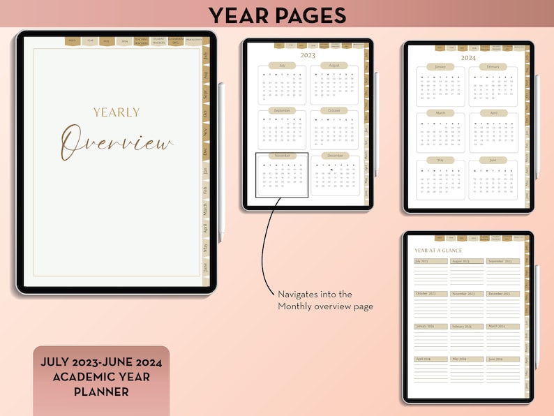 Digital Teacher Planner 2024-2025, Lesson Planner Goodnotes, Academic ...
