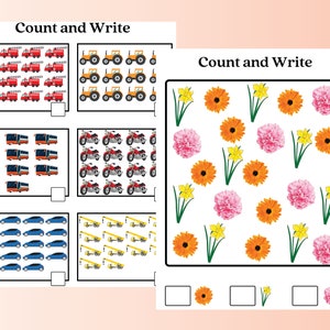 Learning Numbers Activity Printables for Preschoolers and Toddlers ...