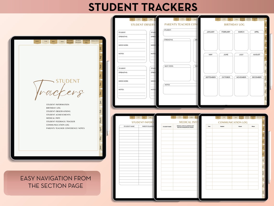 Digital Teacher Planner 2024-2025, Lesson Planner Goodnotes, Academic ...