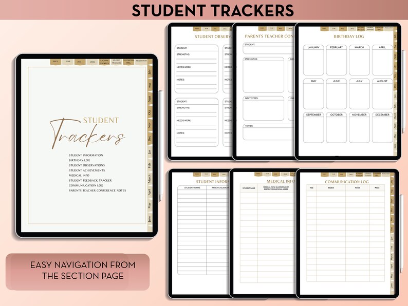 Digital Teacher Planner 2024-2025, Lesson Planner Goodnotes, Academic ...